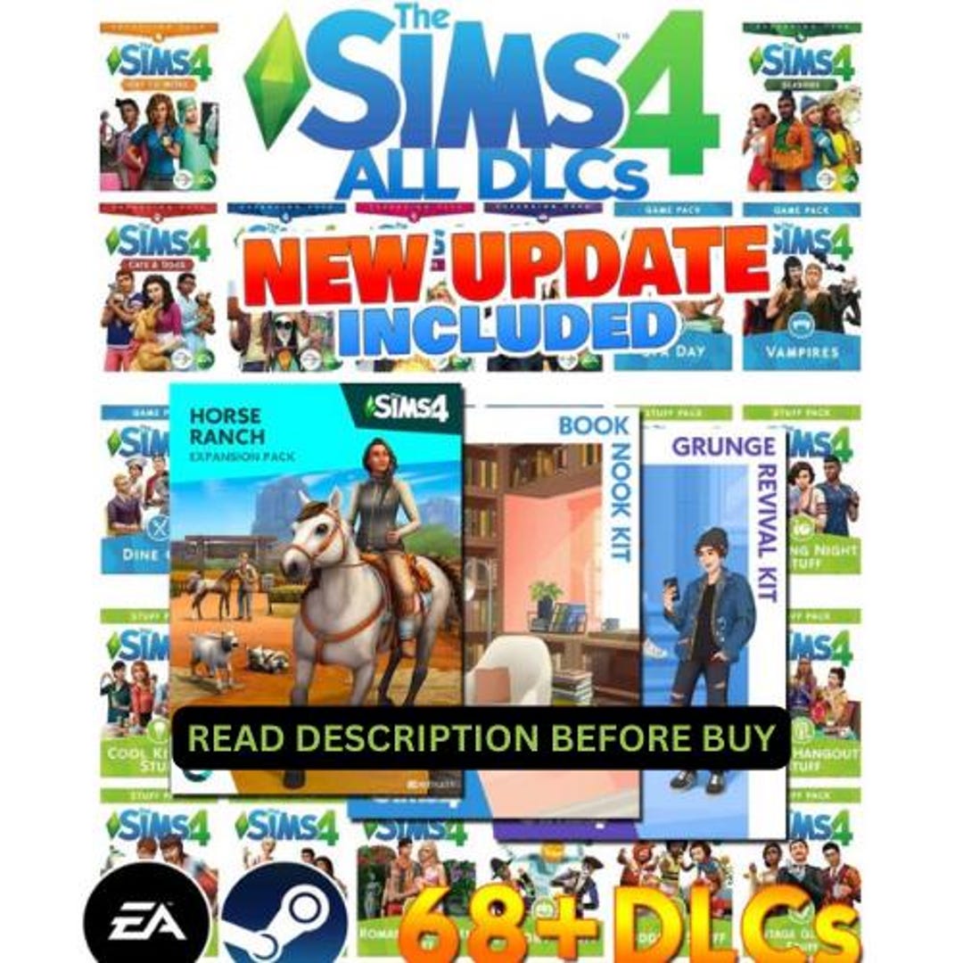 The Sims 4 Downloadable Content DLC - EXPANSION PACKS - Game Packs ...