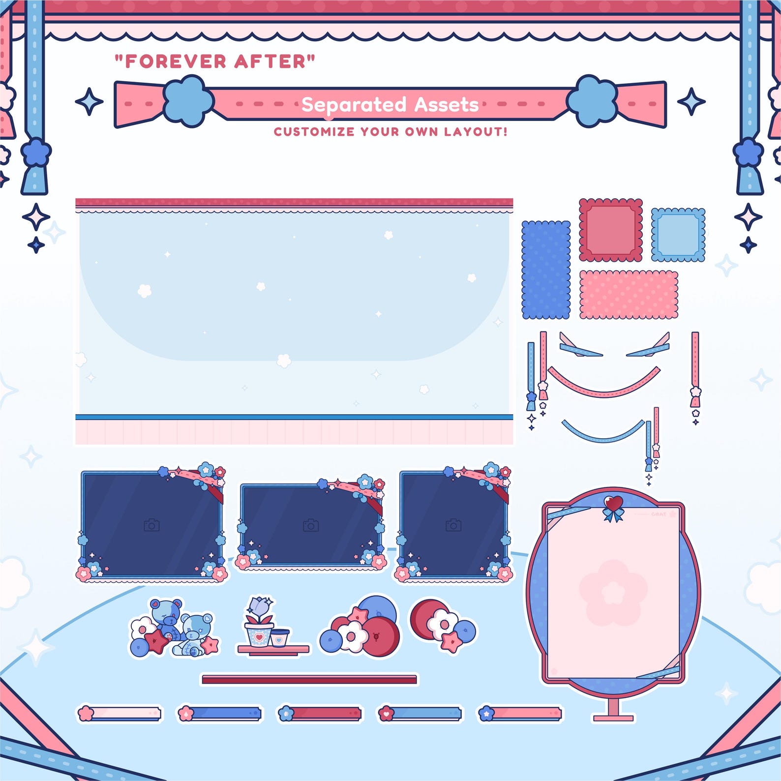 Forever After - Lovey-dovey Streamer Bundle | Stream Overlays | 25 ...