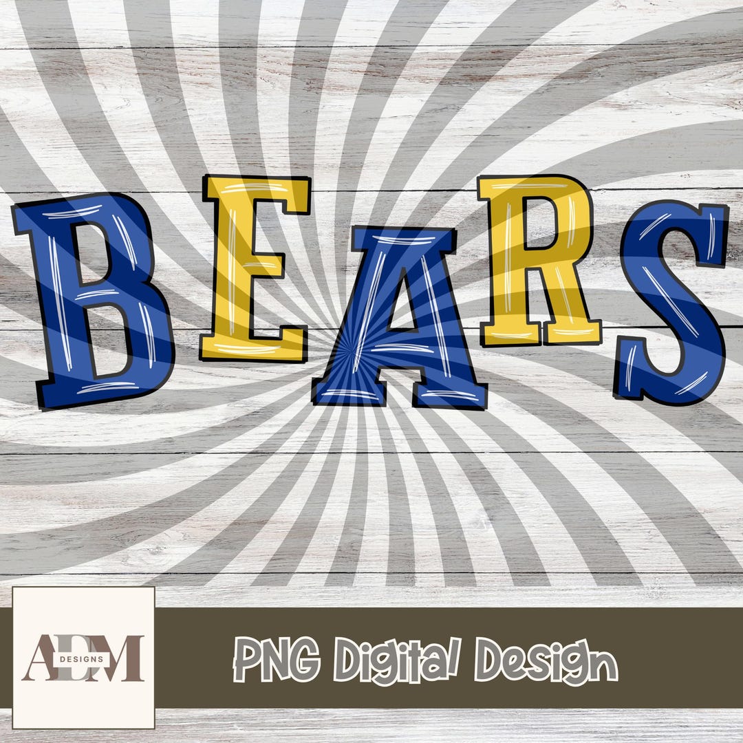Bears Alpha Doodle, Doodle, Alpha, School Monogram, School Mascot ...