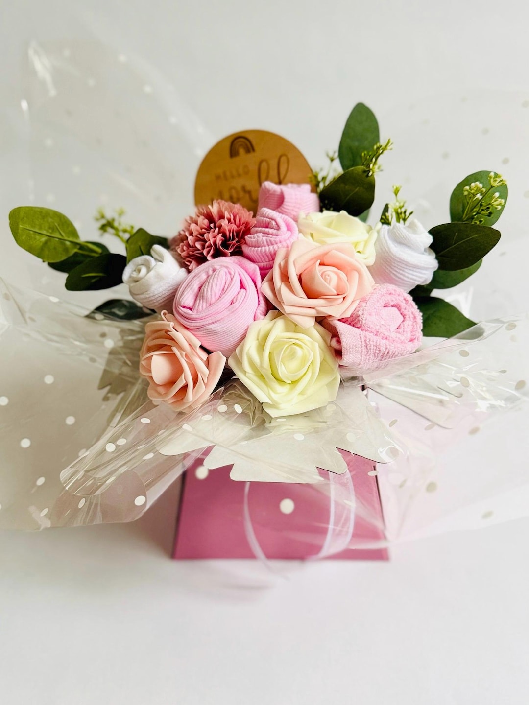 Luxury Pink Baby Clothes Bouquet, Baby Girl Gift, Baby Shower Gift ...