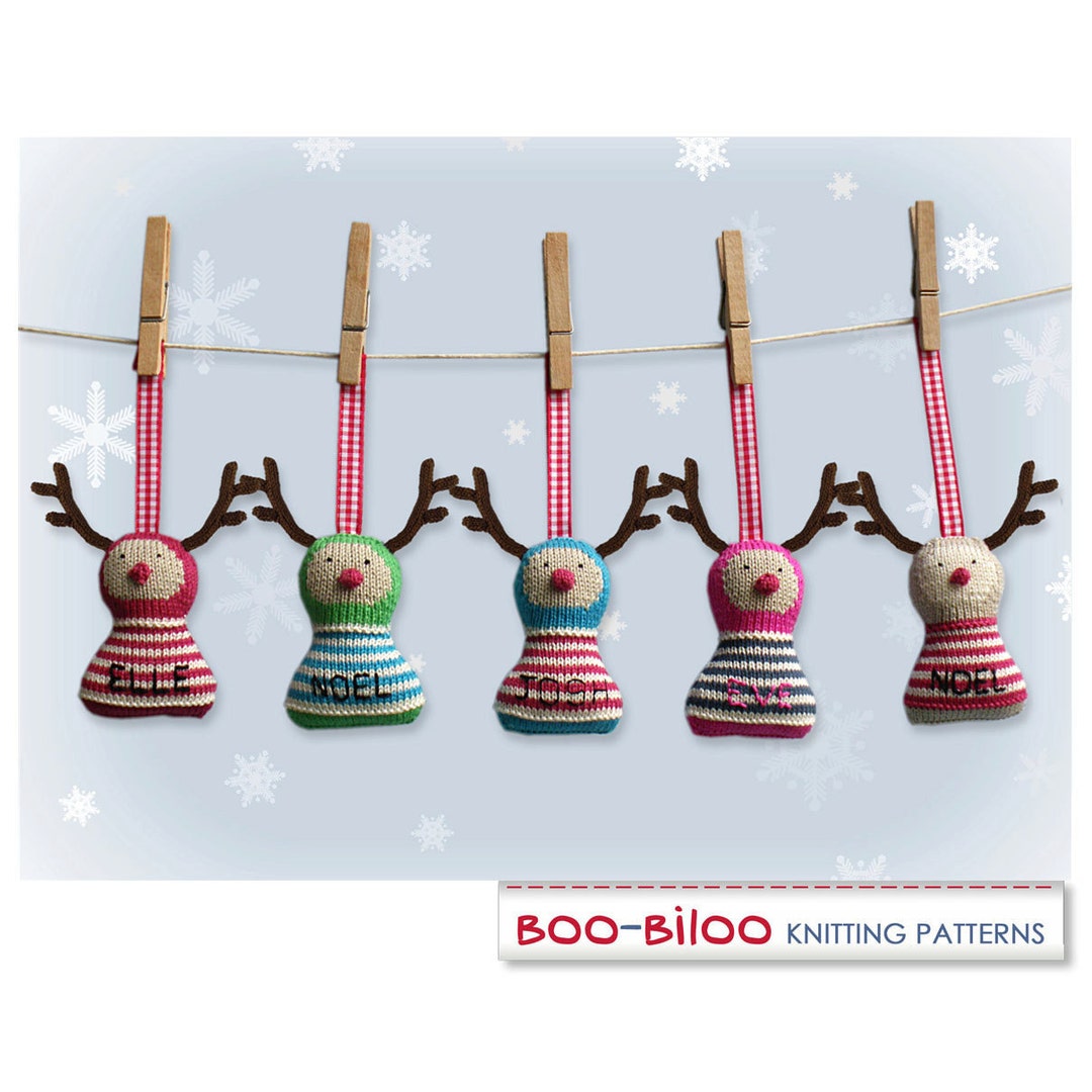 Rudolph Knitting Pattern. Christmas Decoration / Holiday - Etsy