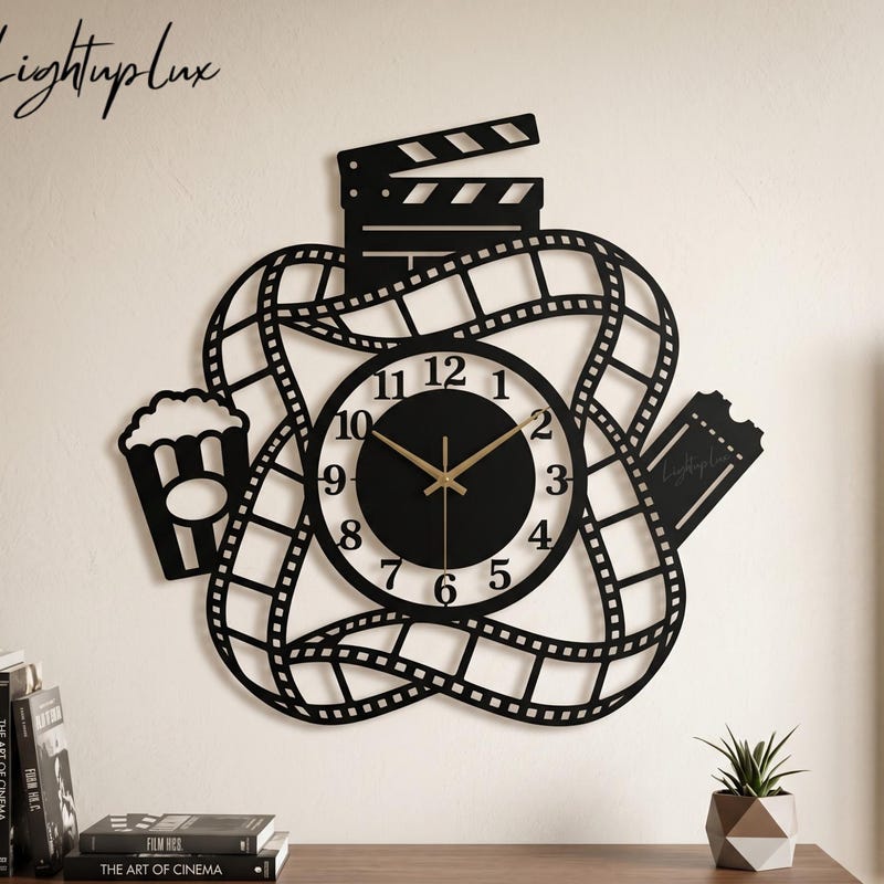 Movie Film Reel Clock - Etsy