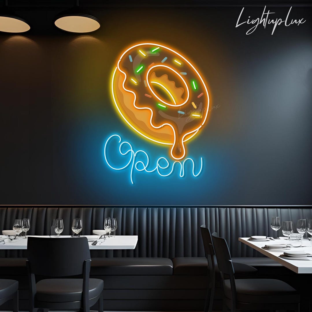 Donut Led Sign | Custom Sweet Donuts Sign | Coffee Bar Neon Light ...