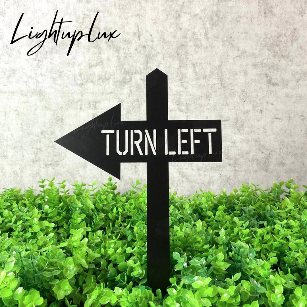 Custom Direction Arrow Garden Stake | Personalized Metal Destination ...