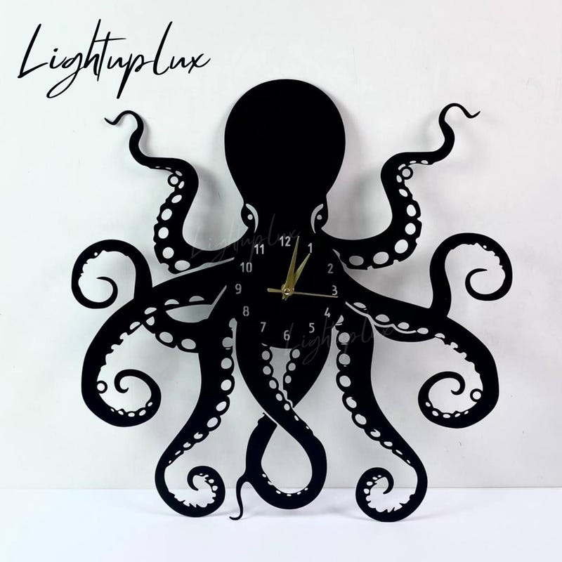 Octopus Wall Clock - Etsy