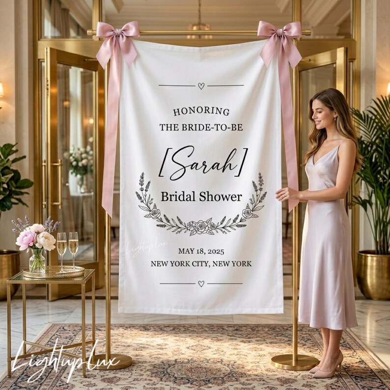 Custom Wedding Banner Sign, Linen Welcome Decor, Elegant Marriage ...