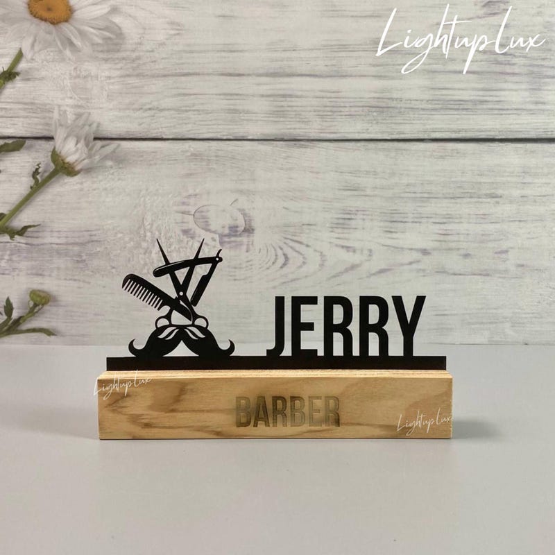 Barber Shop Name Sign - Etsy