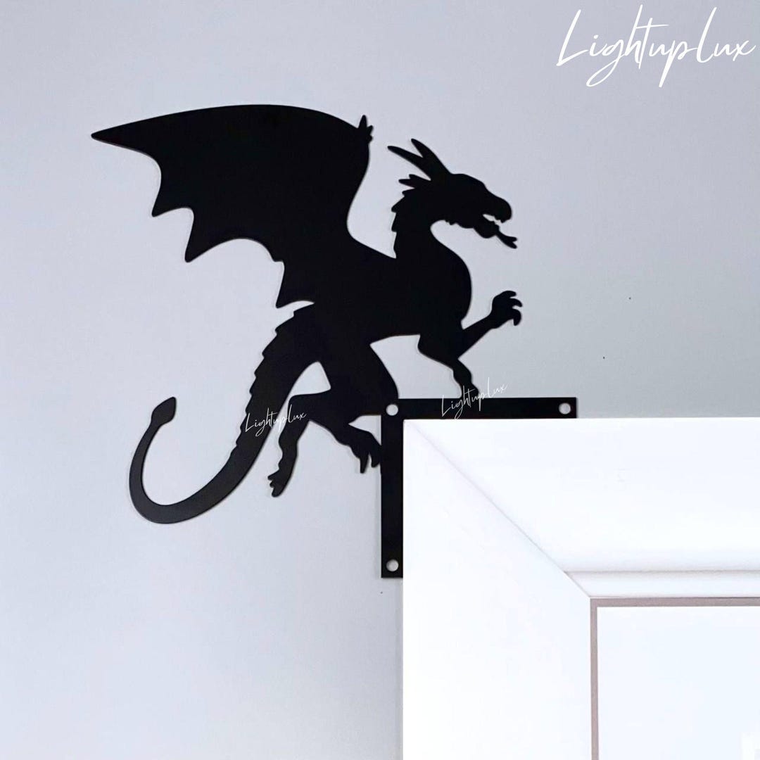 Dragon Door Corner Metal Wall Art | Dragon Doorframe Corner Decor ...