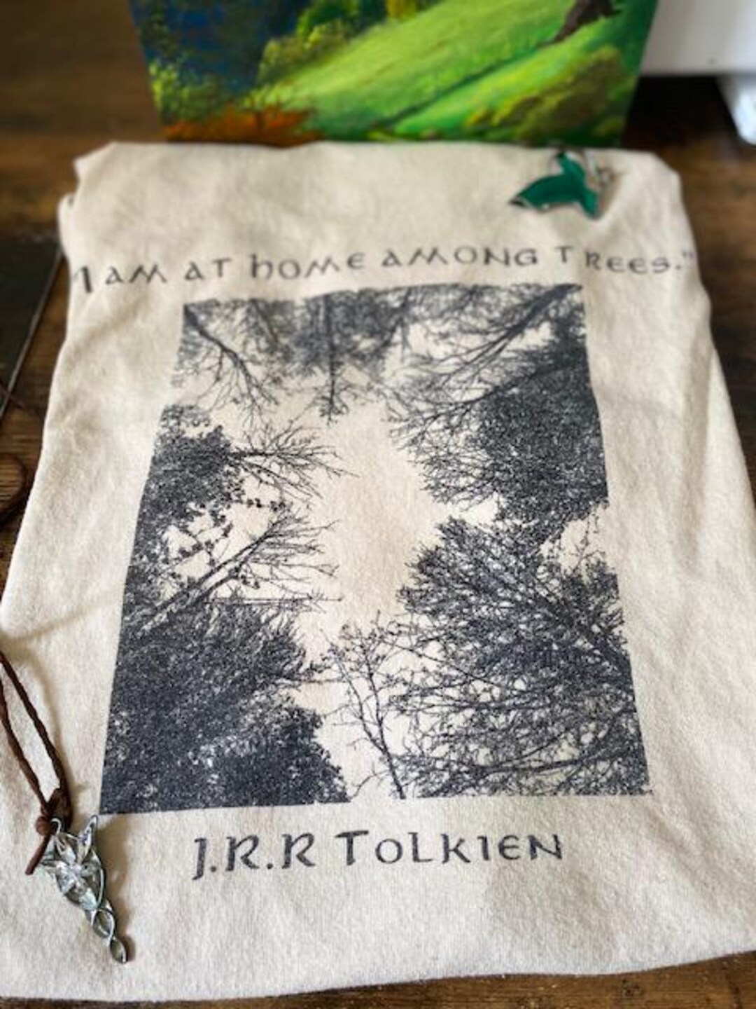 I Am Home Among Trees Tolkien Quote T-shirt | Nature Literary Tee - Etsy