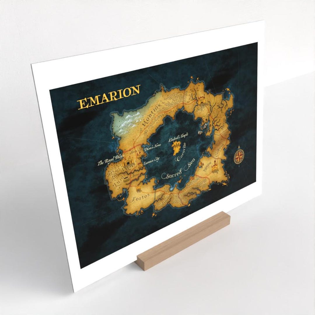 Gallery Board Map of Emarion - the Kindred's Curse Saga by Penn Cole ...