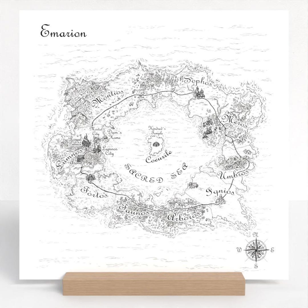 Gallery Board Map of Emarion - the Kindred's Curse Saga by Penn Cole ...