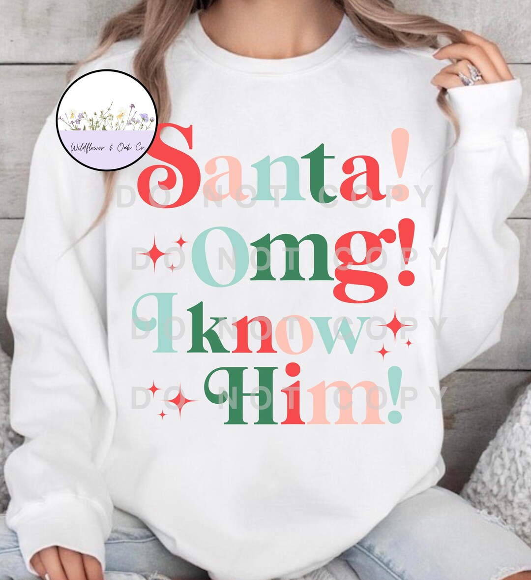 Santa Omg I Know Him PNG - Etsy