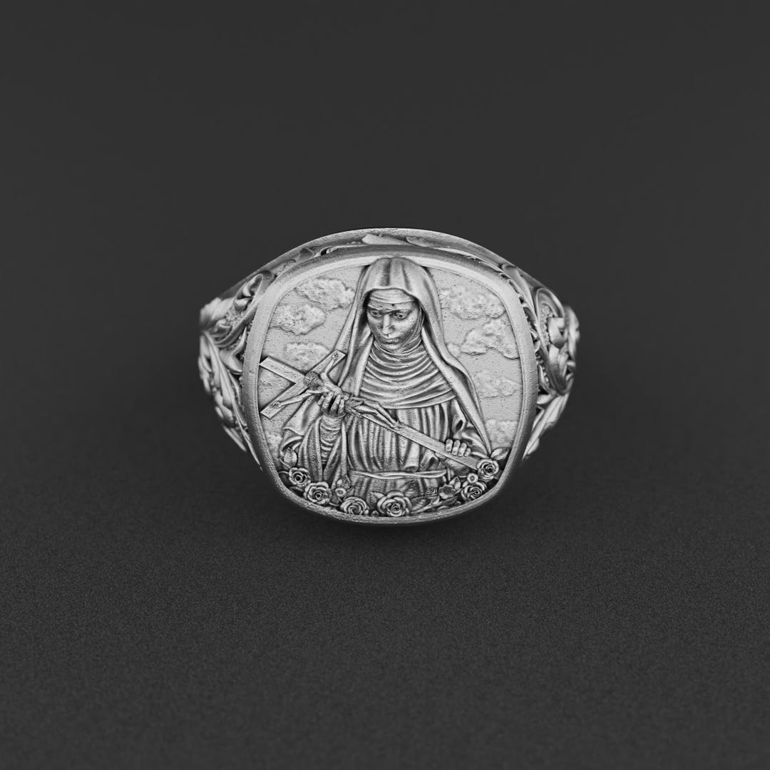 St. Rita Ring, Catholic Ring, Faith Jewelry, Religious Gift, Christian ...