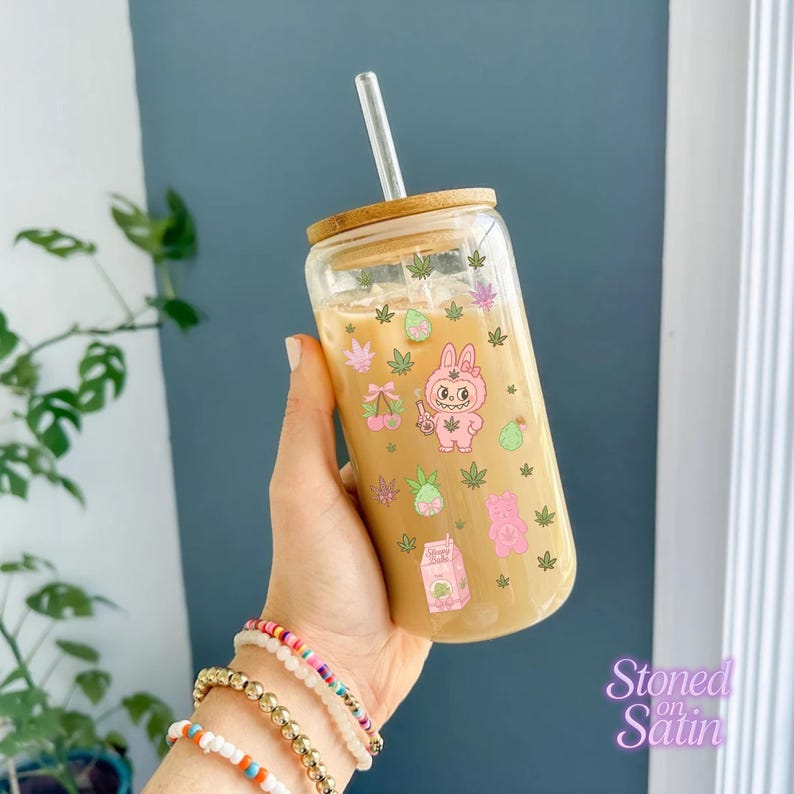 Coquette Weed PNG Bundle, Cute Stoner Girl Clipart, Kawaii Marijuana ...