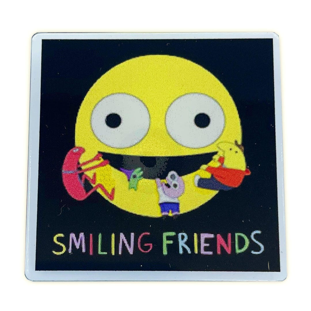 Smiling Friends | Logo | Acrylic Pin - Etsy