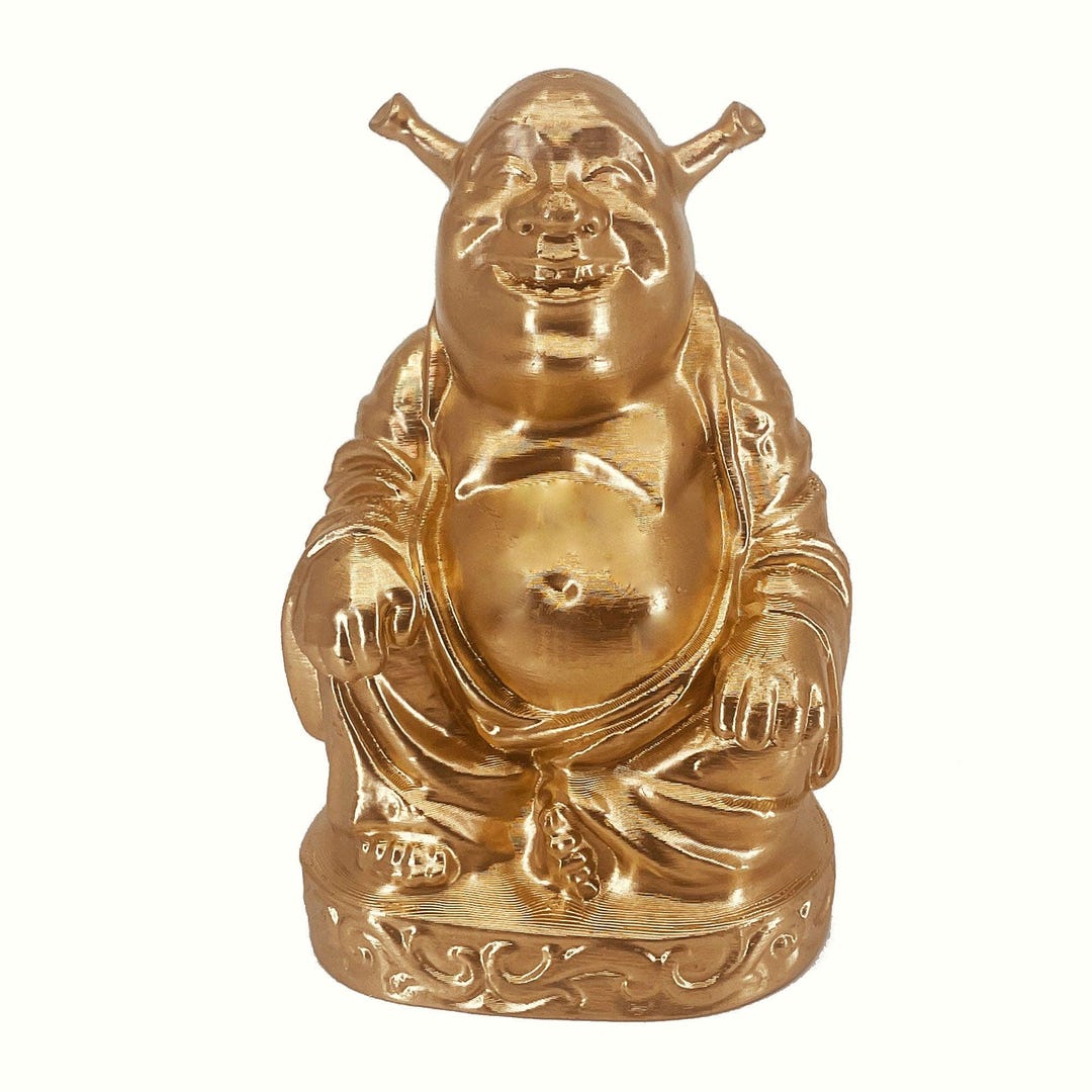 Shrek Buddha | Brilliant Gold - Etsy