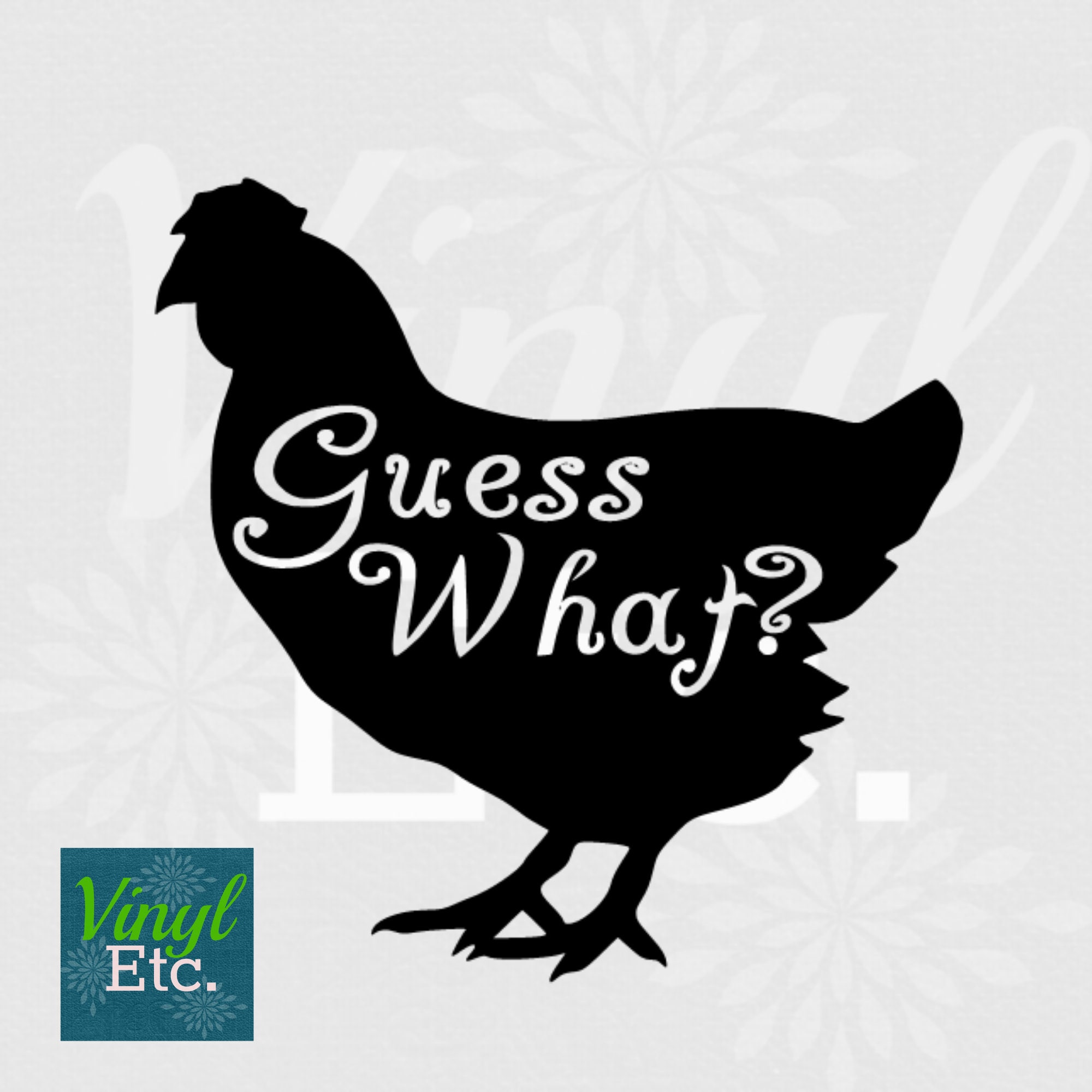 Guess What Svg, Chicken Svg - Etsy