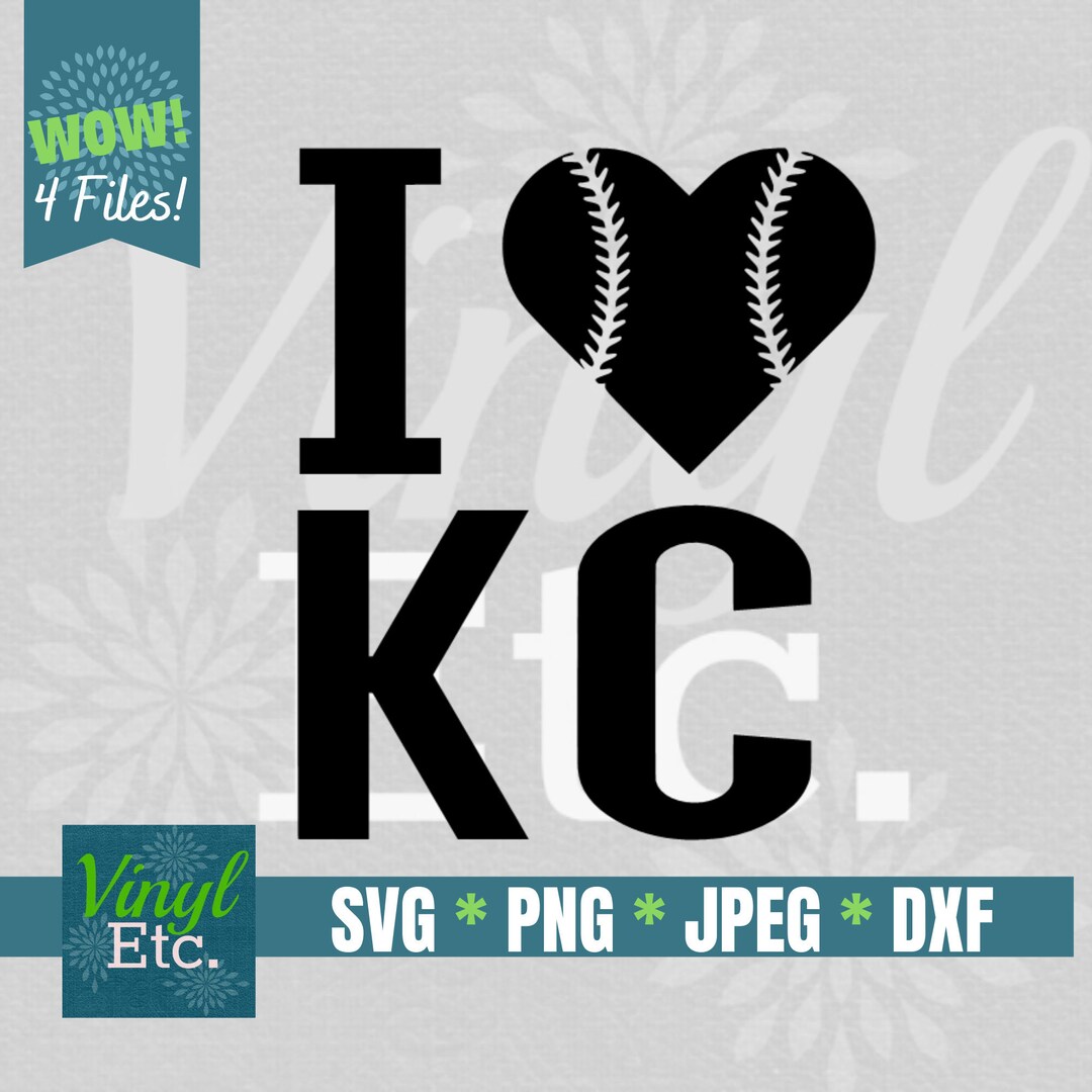 I Heart KC Svg, Royals Svg, Kansas City Svg, Baseball Svg - Etsy