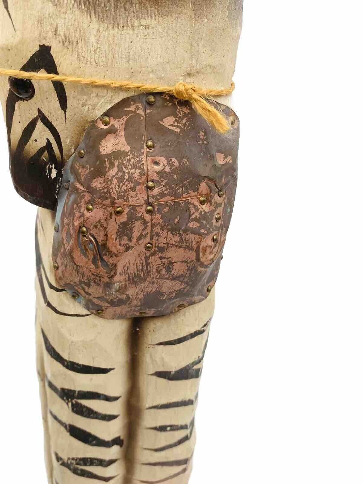 Vintage James Haddon Carvedsigned Painted Wood Zebra Folk Art Safari W ...