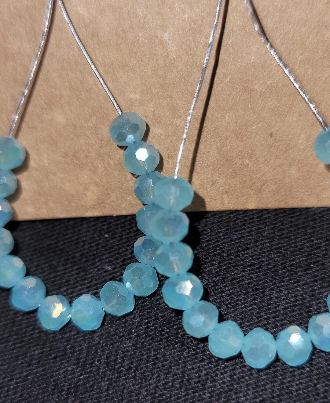Swarovski Crystal Earrings, Baby Blue Crystals, Dangle Type Earrings ...