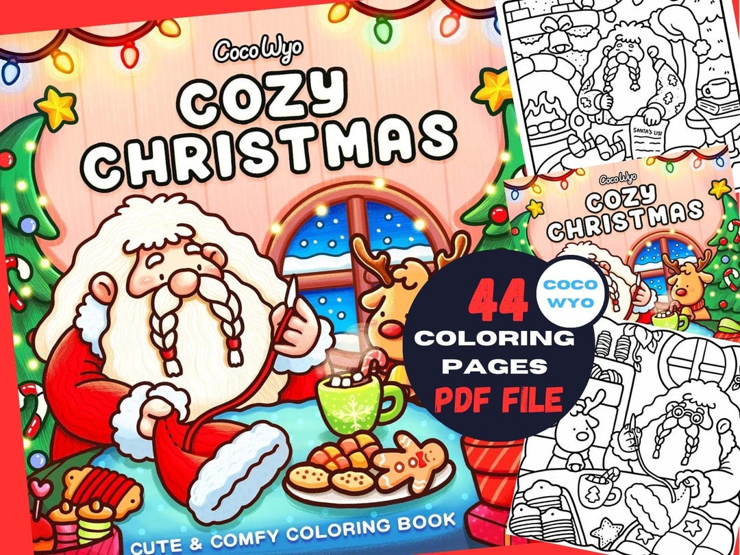 Christmas Coloring Pages, 47 Cute and Cozy Holiday, Coco Wyo Coloring ...