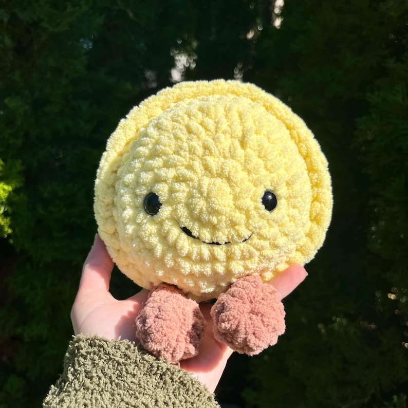 Crochet Macaron Smiley Plushie - Etsy