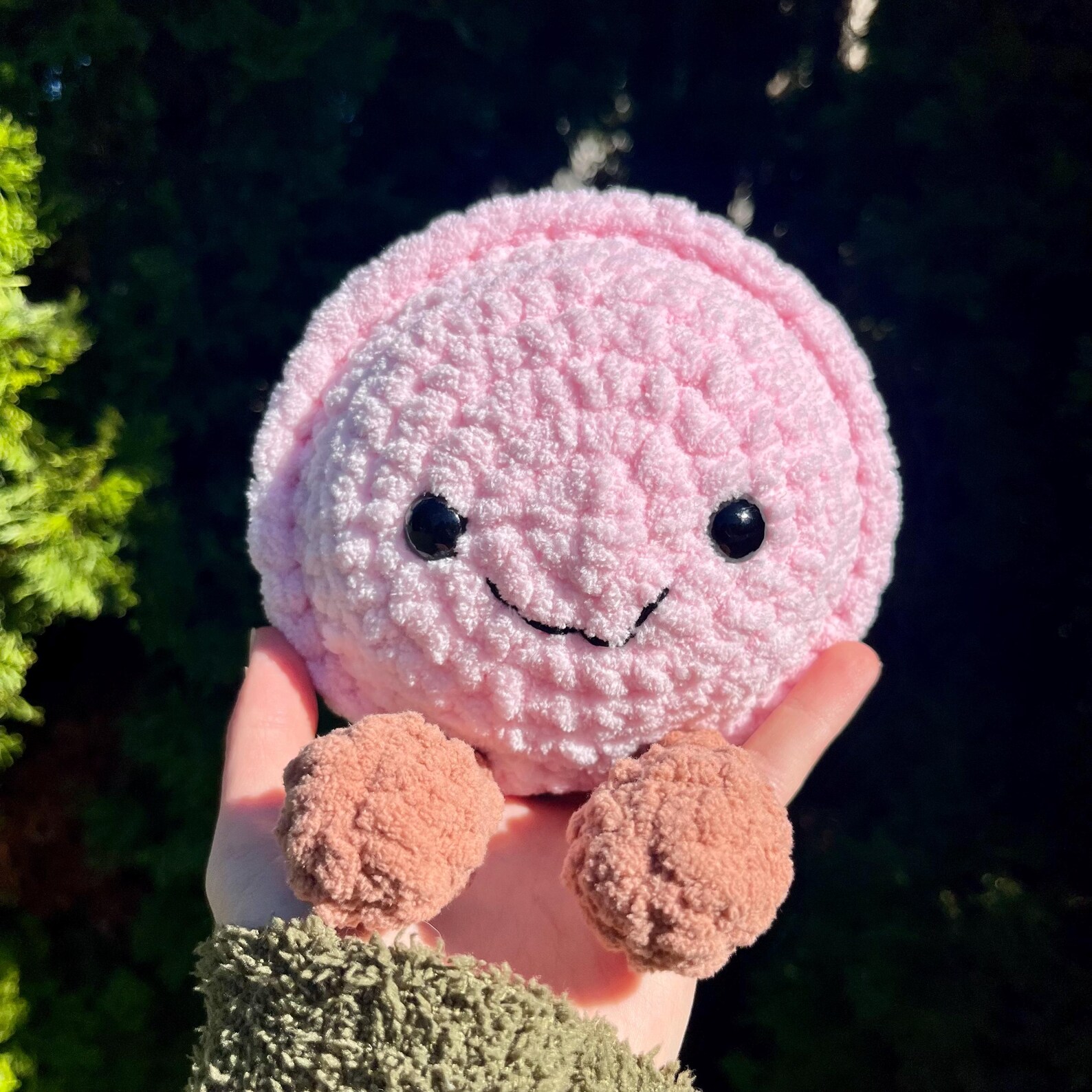 Crochet Macaron Smiley Plushie - Etsy