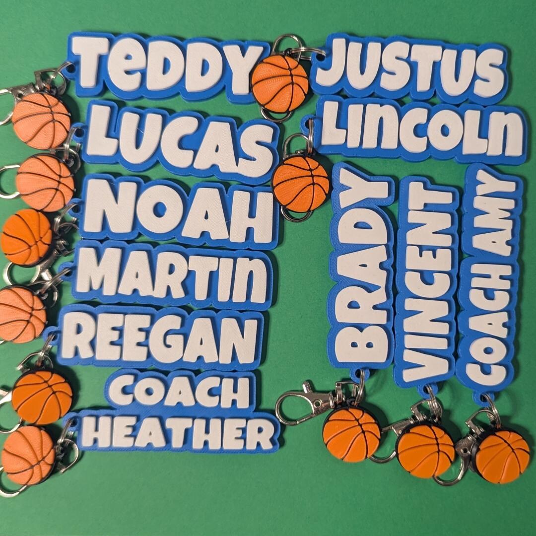 10 Team Bag Tags, Basektball, Dance, Baseball, Softball, Hockey Bag ...