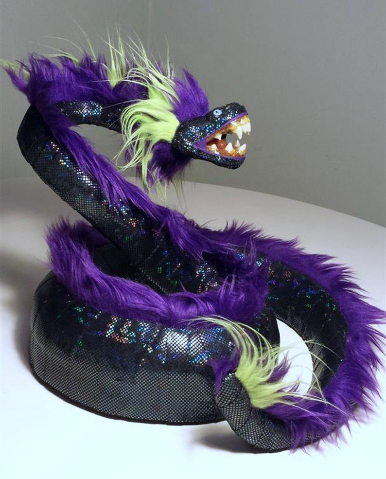 Faux Taxidermy Ferocious Furry Snake | Etsy