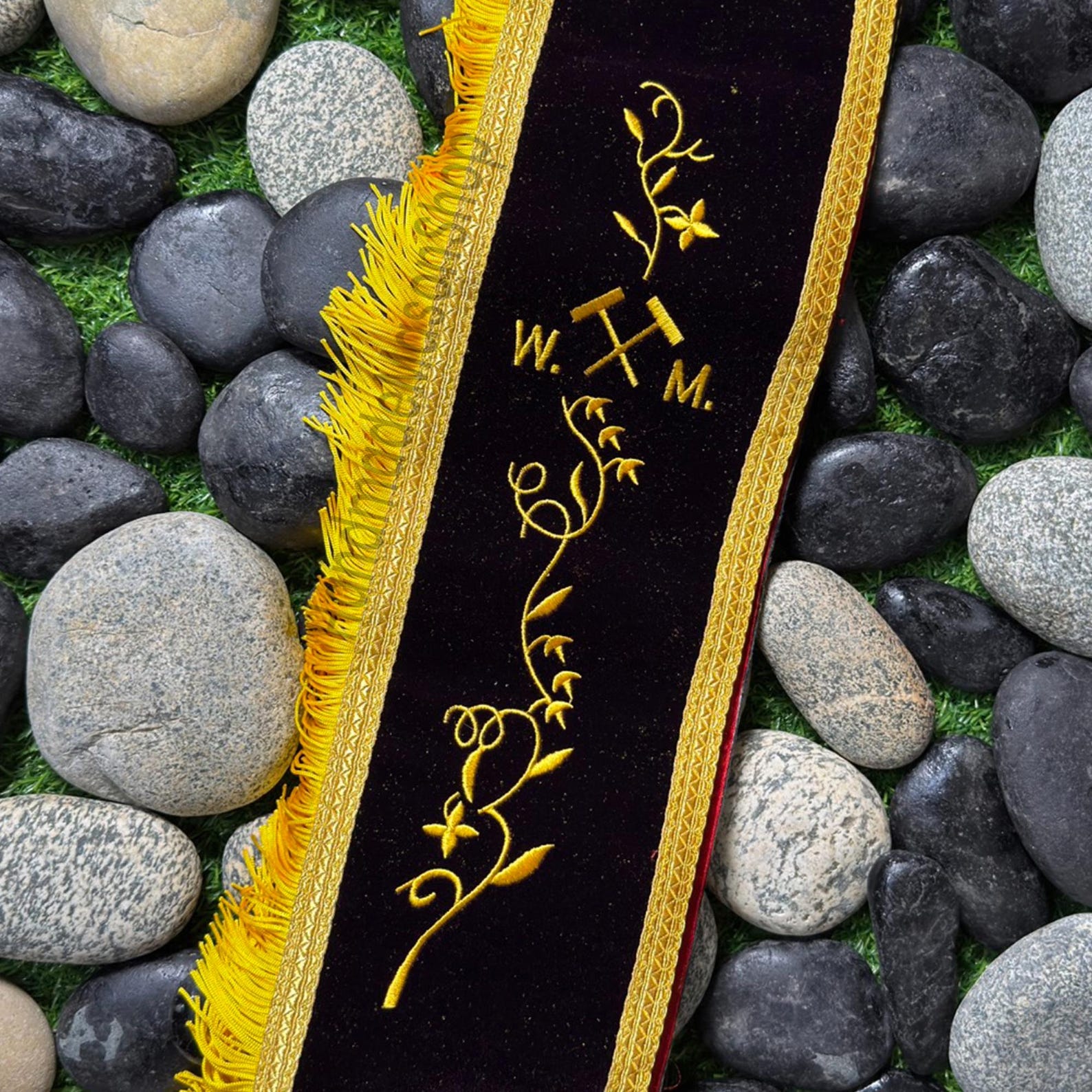 Masonic OES A.M P.M W.M Sash Set of 3 Associate Past Worthy Matron Sash ...