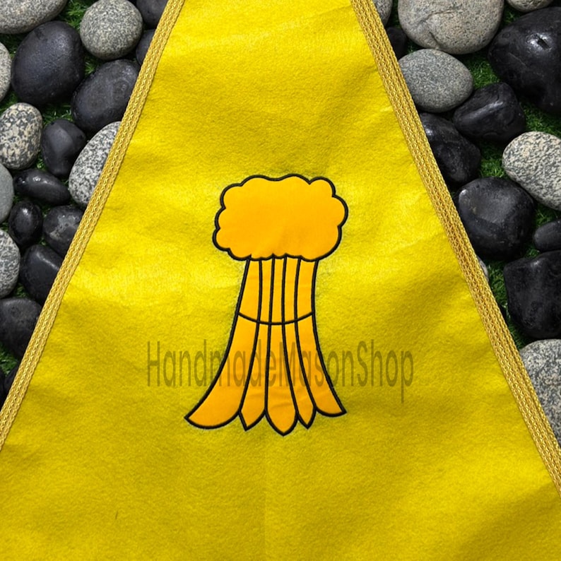5 Triangle Embroidered Flags Banners to Make Order of Eastern Star OES ...