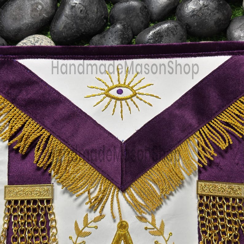 Masonic Grand Lodge Master Apron, Cuffs, and Chain Collar - Etsy