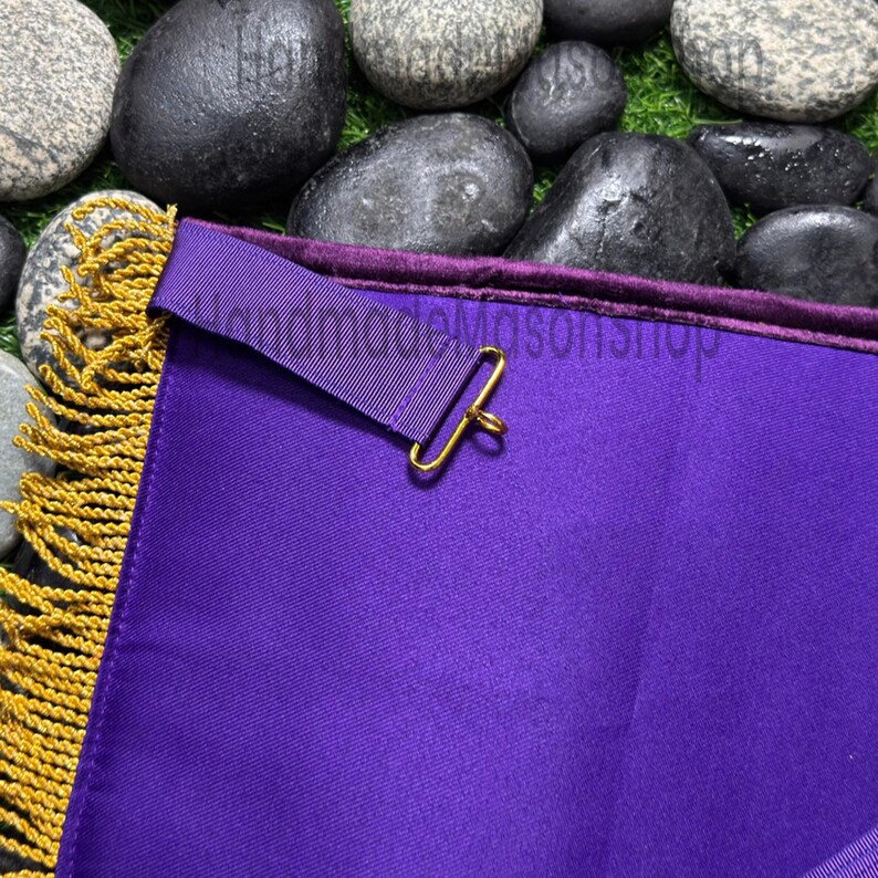 MASONIC Hand Embroidery Grand Secretary Apron, Freemason Apron, Masonic ...