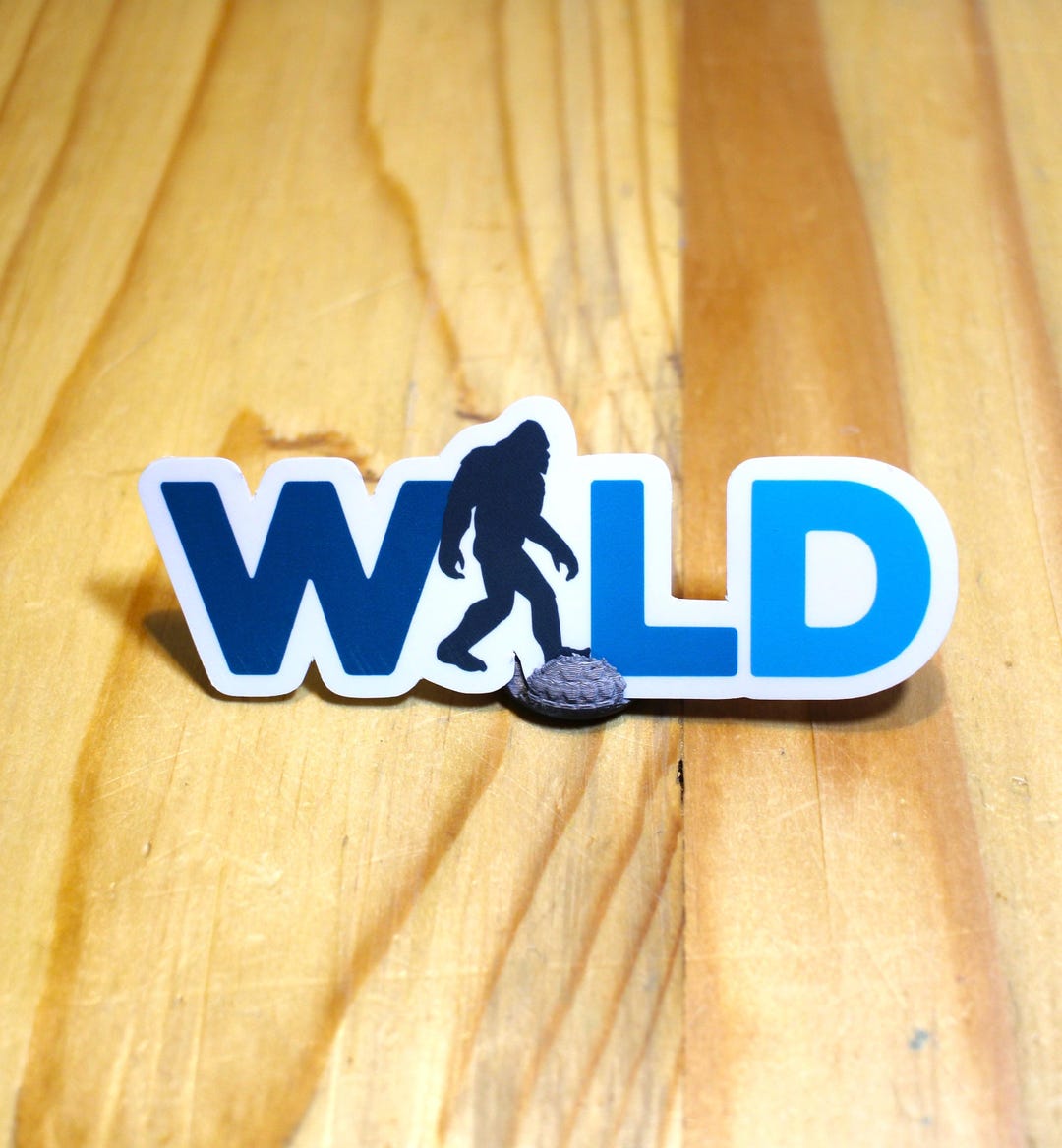 Wild Bigfoot Beach Theme Sasquatch Sticker - Etsy