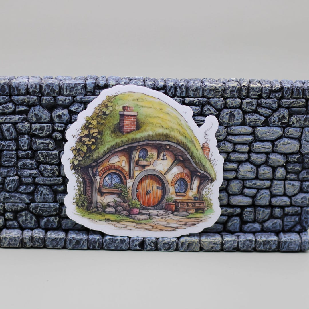 Hobbit House Sticker Hobbit Hole Sticker - Etsy