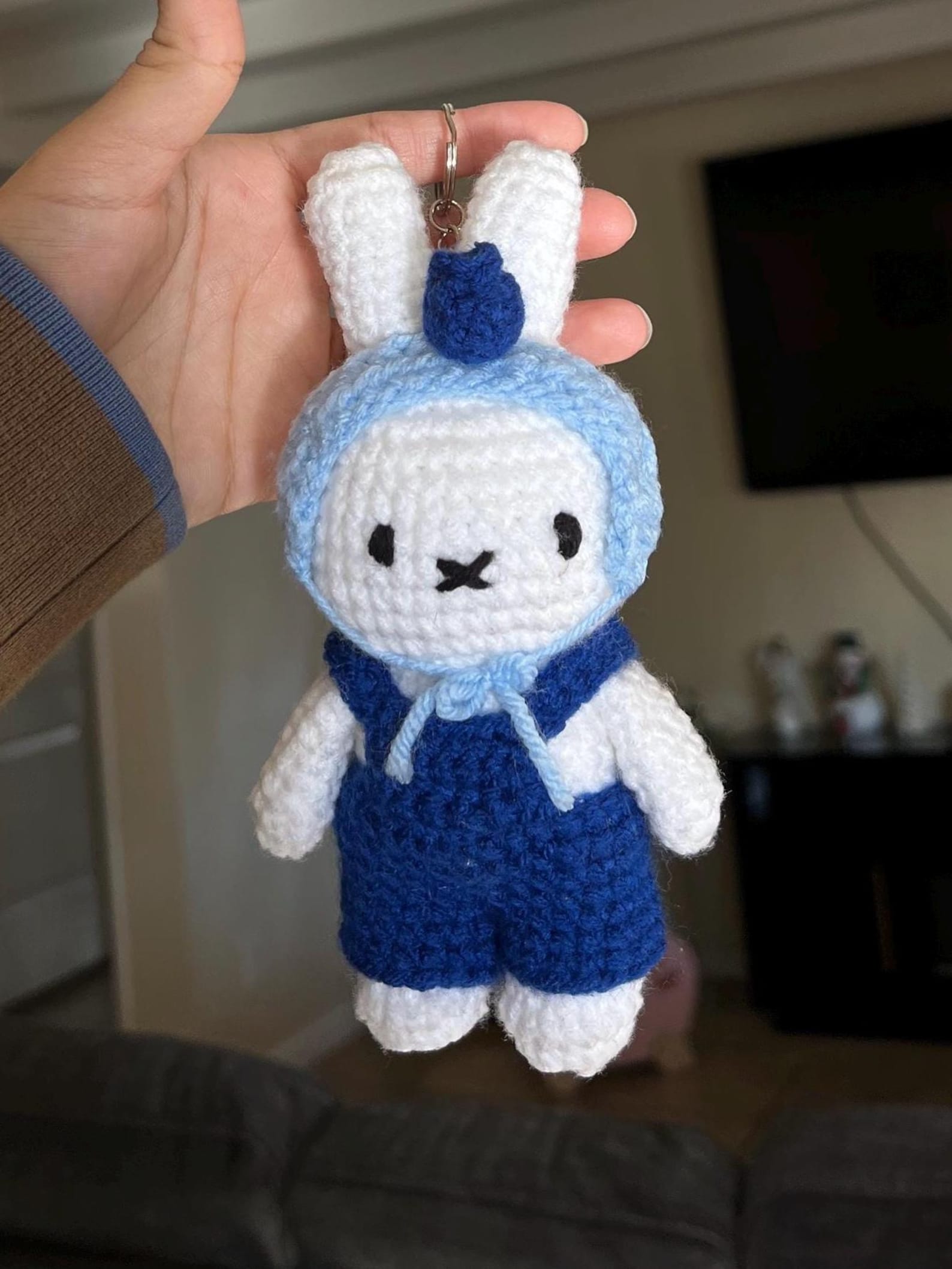 Crochet Miffy Keychain, Miffy Crochet, Crochet Miffy, Miffy Plushie ...