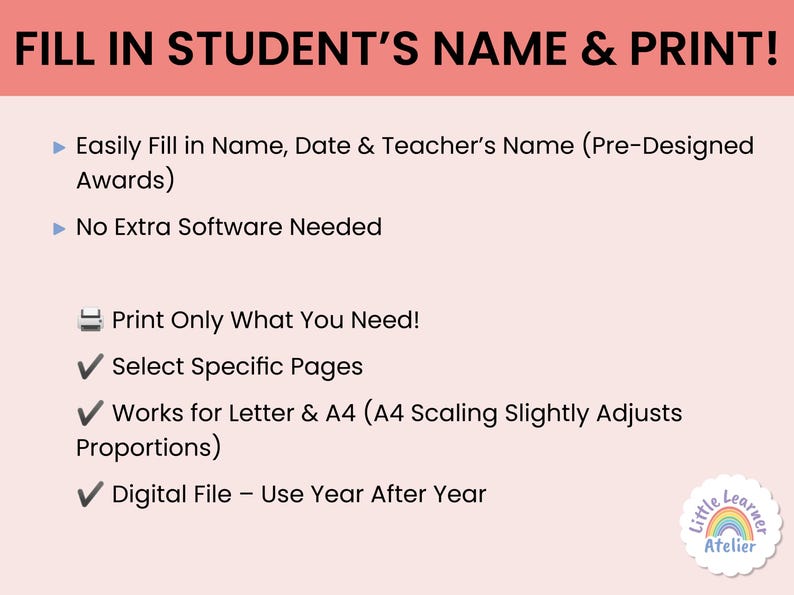 100 Editable Student Awards | End-of-year Certificates | Fun Classroom ...
