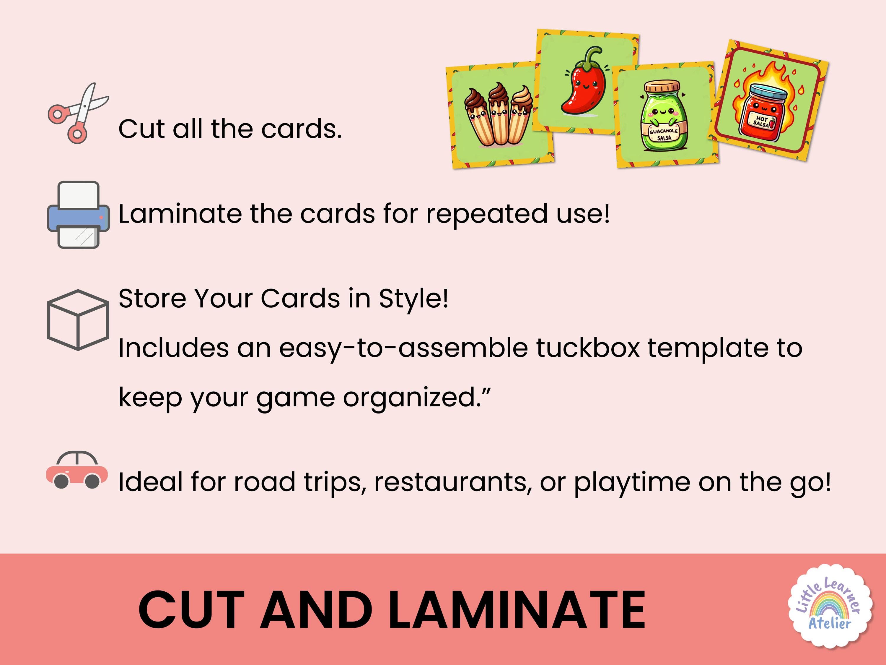 Taco Memory Game | Printable Matching Game for Kids | Fun and ...