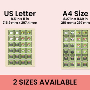 Sushi Memory Game: Bilingual Cards for Kids (digital Download) - Etsy