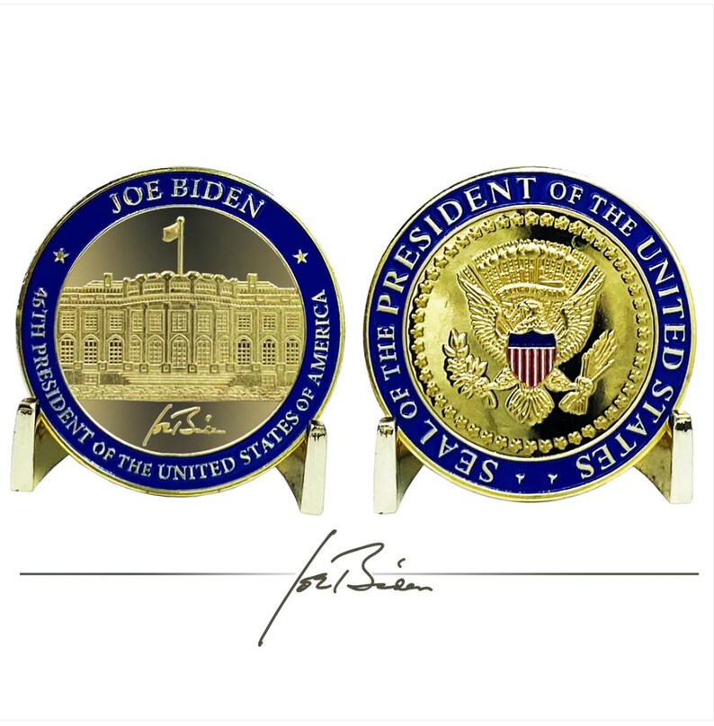 46th President Joe Biden Challenge Coin White House POTUS Former Vice ...