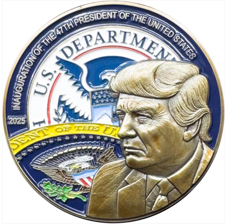 Trump Vance Presidential Inauguration 47 Challenge Coin HSI Special ...