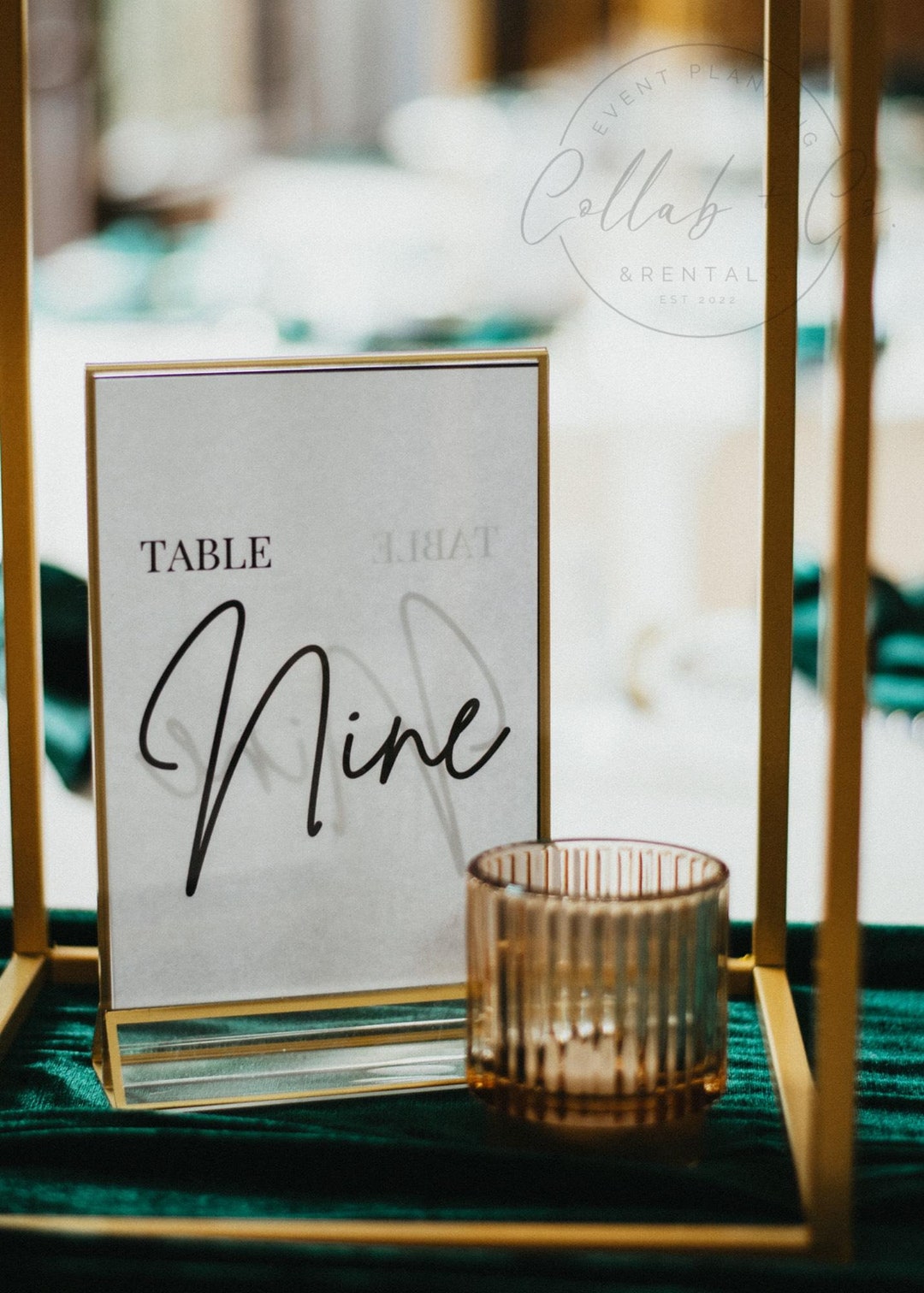 Wedding Table Numbers, Modern Table Numbers, Minimalistic Table Numbers ...