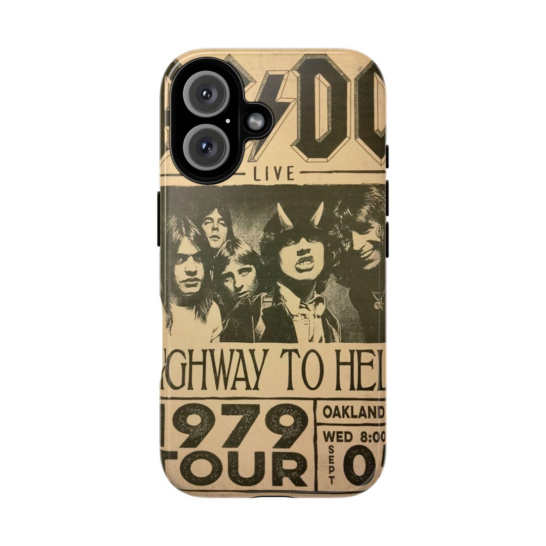 Vintage Rock Band Phone Case - AC/DC Inspired Tough Cases, Music Lover ...