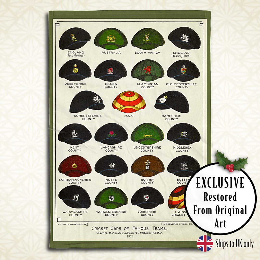 Vintage Cricket Tea Towel, 1922- UK Printed for Fast Local Shipping - Etsy