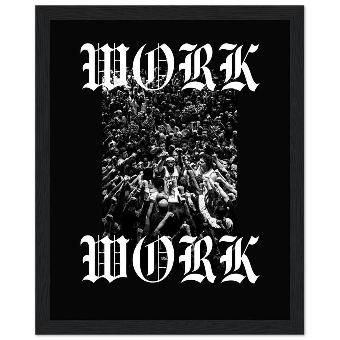Lebron James WORK Classic Semi-glossy Paper Wooden Framed Poster - Etsy