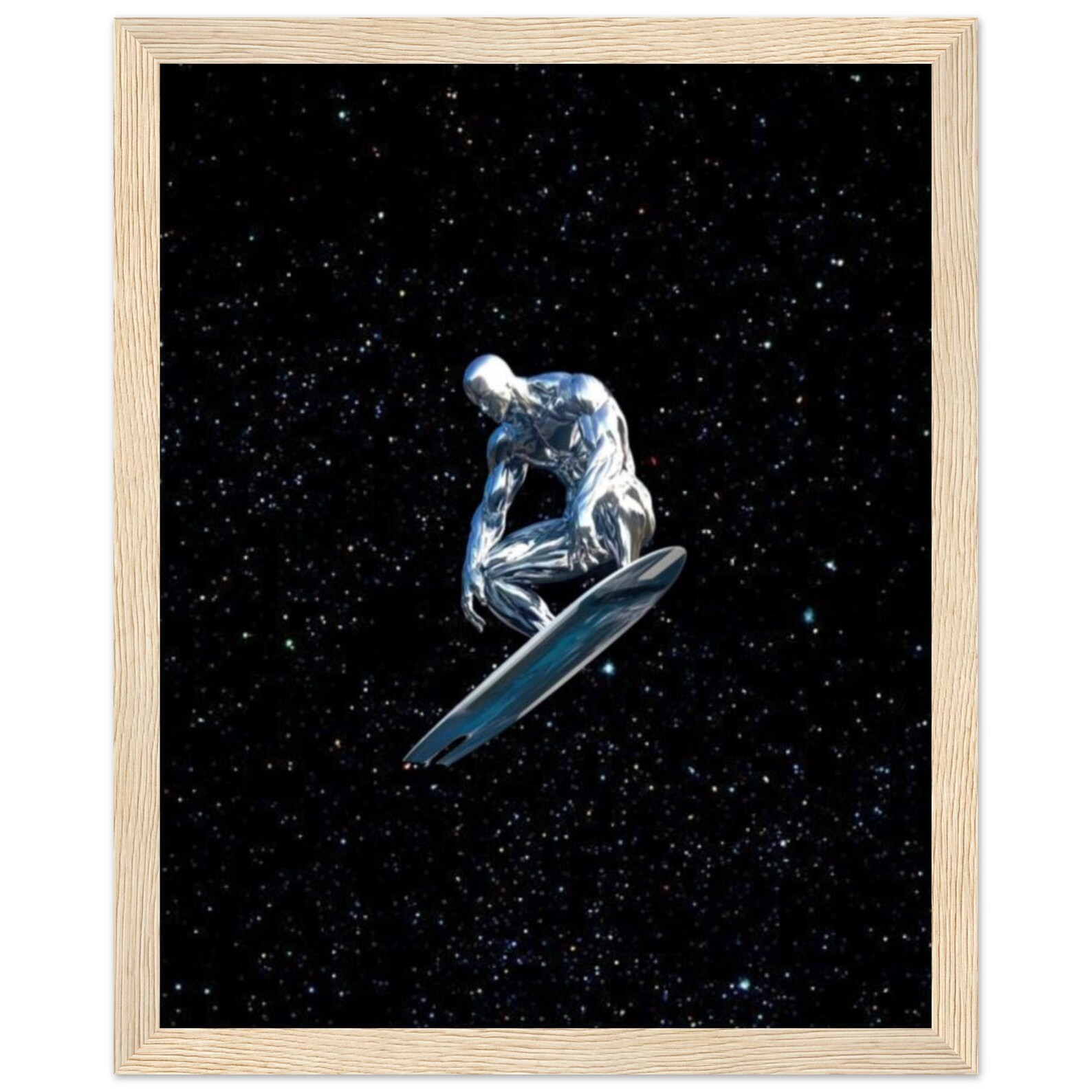 Silver Surfer Classic Semi-glossy Paper Wooden Framed Poster - Etsy