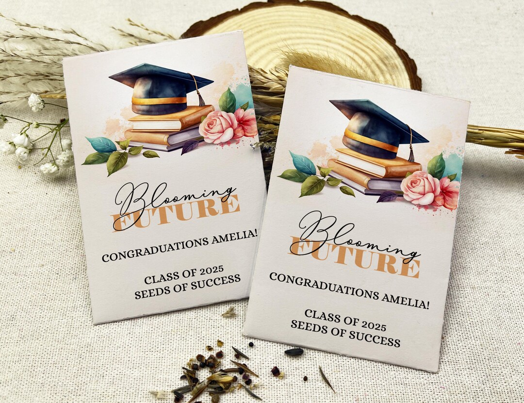 Bulk Graduation Seed Packet Favors for Class of 2025, Blooming Future ...
