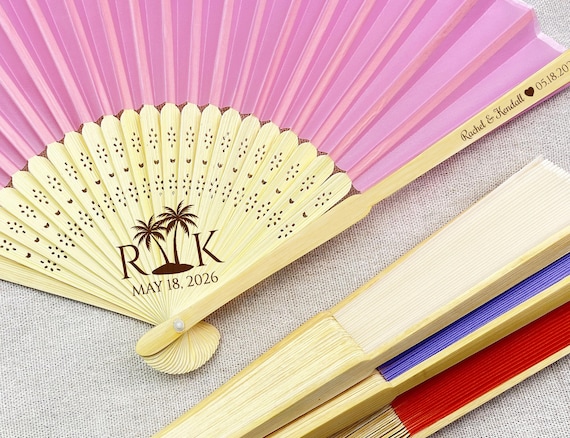 Custom Hand Fans For Weddings