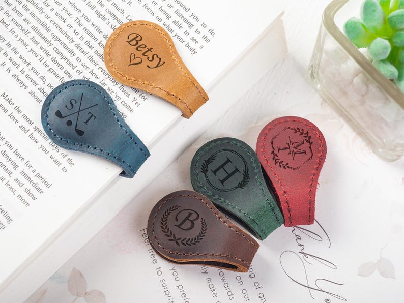 Custom Leather Bookmarks,gifts for Readers,personalized Leather ...