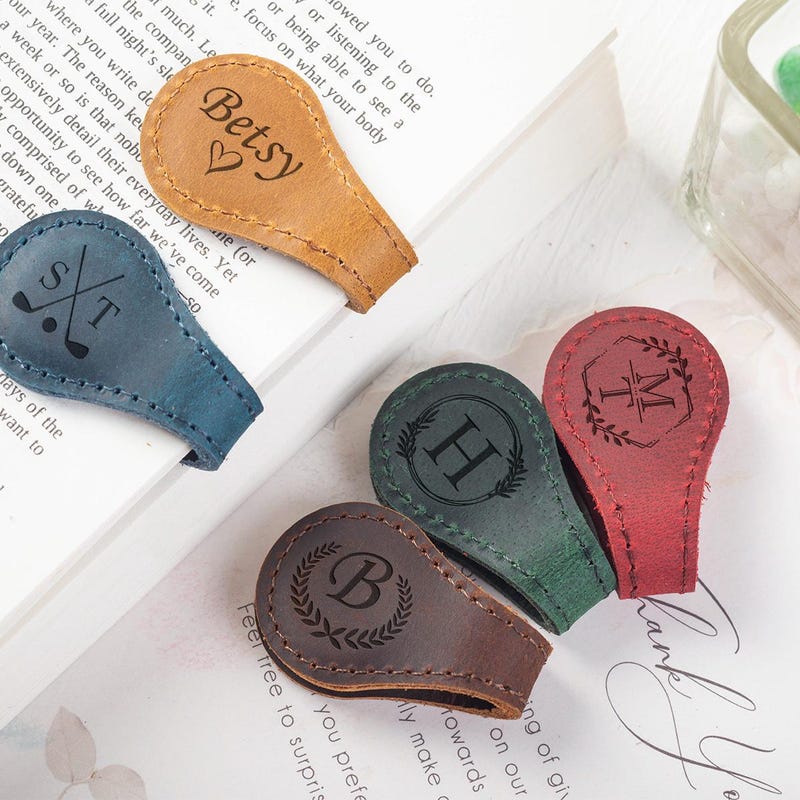 Magnetic Leather Bookmark - Etsy